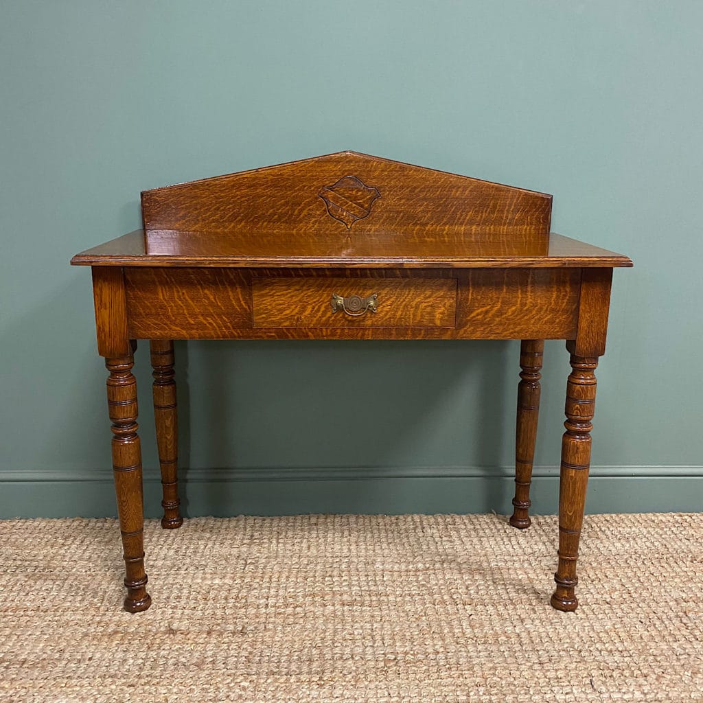 Quality Victorian Oak Antique Hall Table - Antiques World