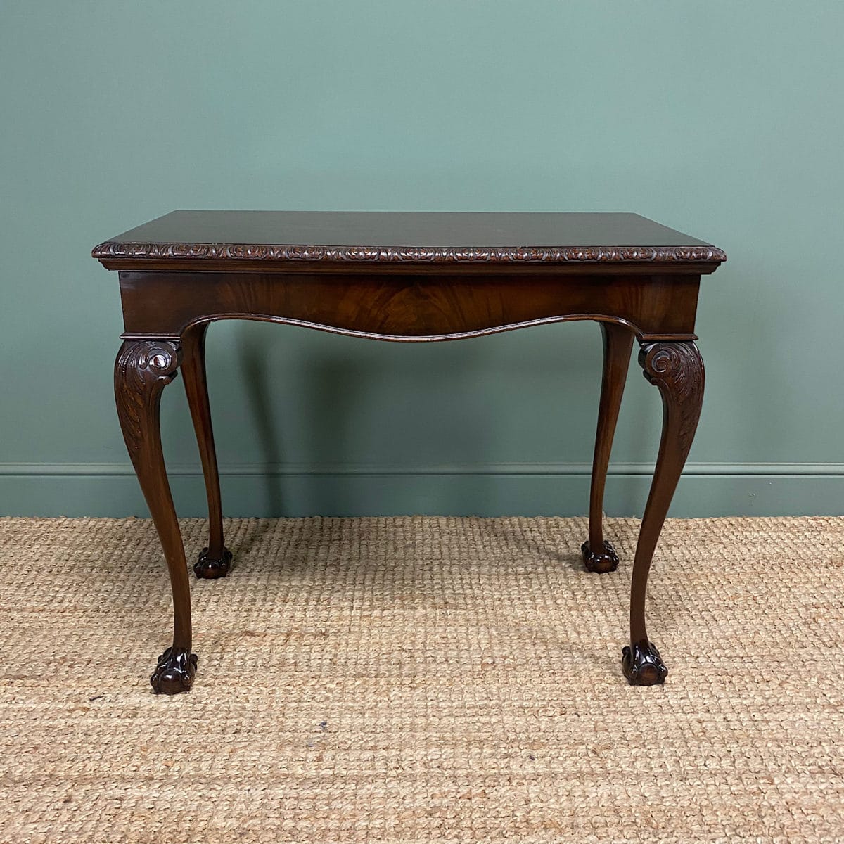 Quality Edwardian Mahogany Antiques Games Table - Antiques World