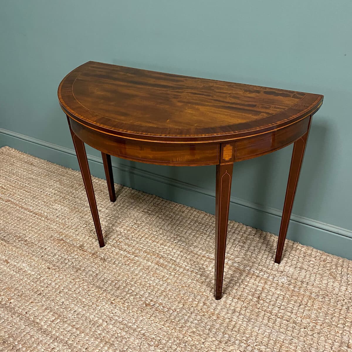 High Quality Edwardian Inlaid Antique Card Table - Antiques World