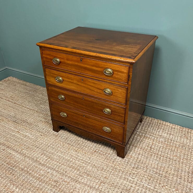 Quality Mahogany Small Antique Chest of Drawers - Antiques World