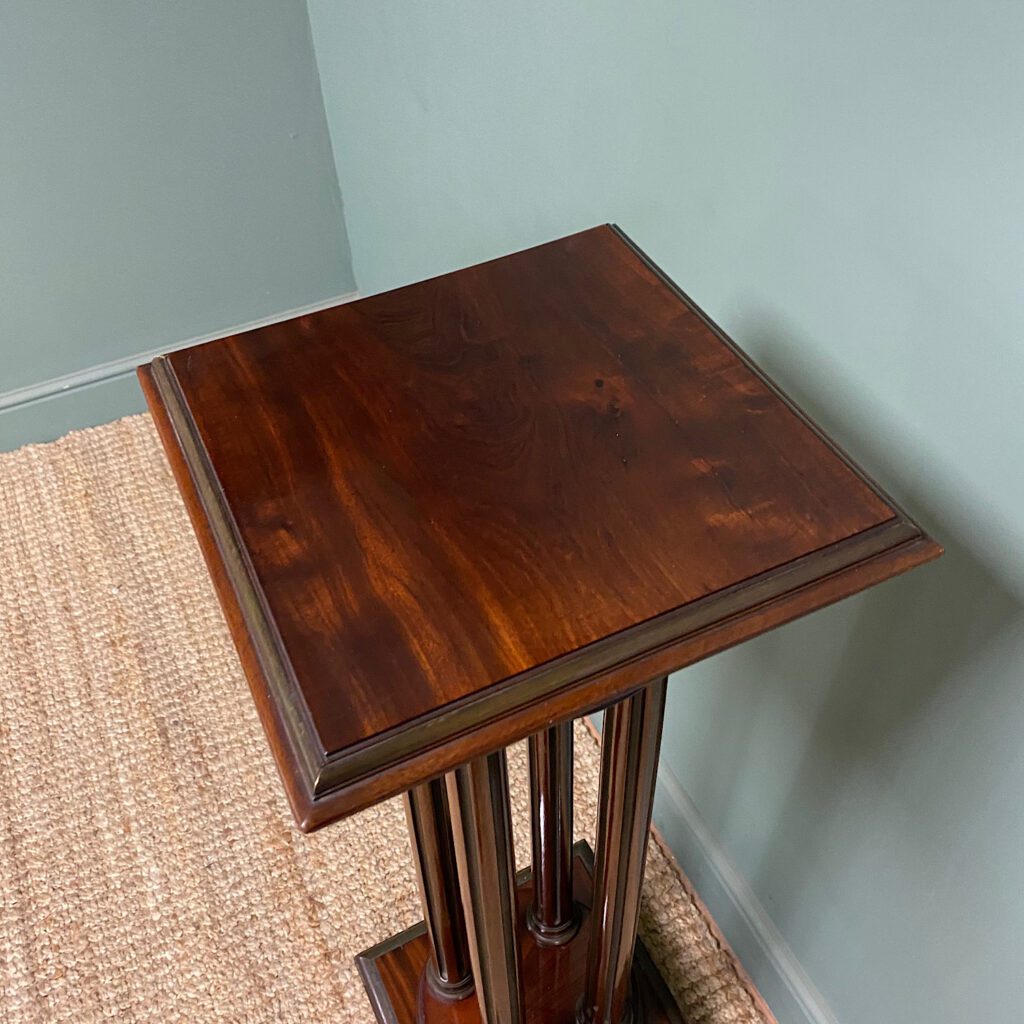 Unusual Rotating Antique Bust Stand / Plant Stand - Antiques World