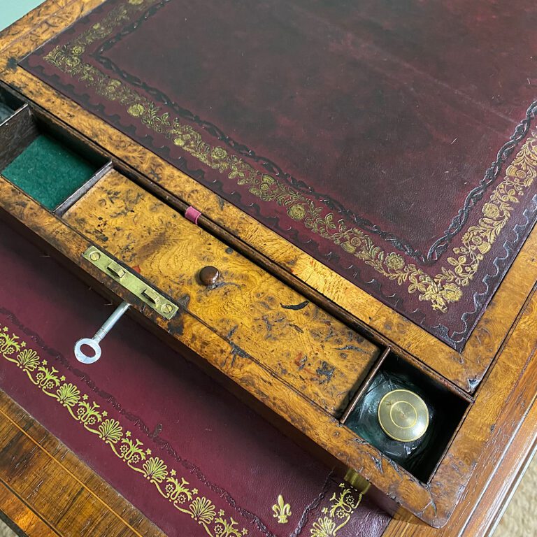 Rare 19th Century Pollard Oak Antique Writing Slope - Antiques World