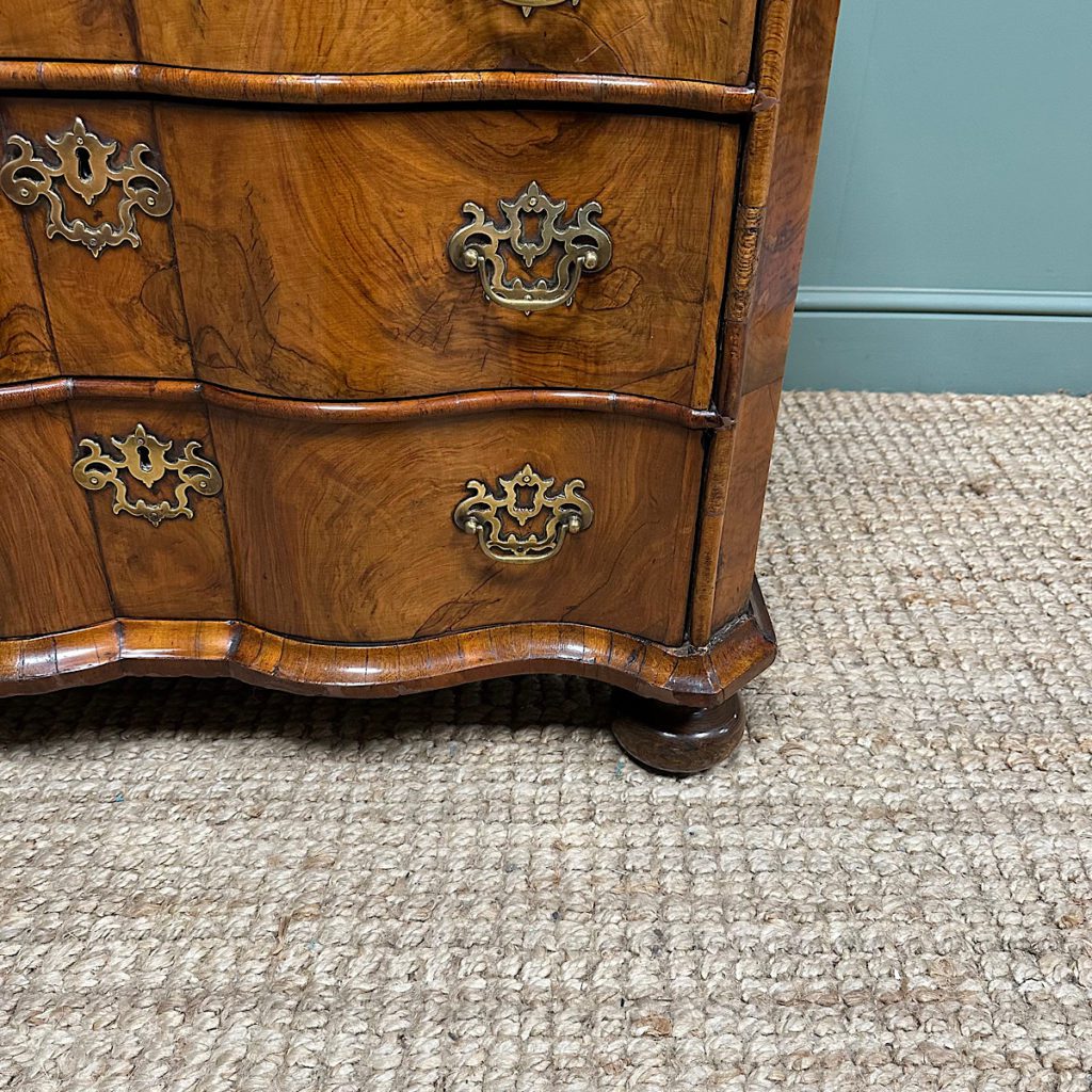 Unusual Dutch Georgian Walnut Antique Chest - Antiques World