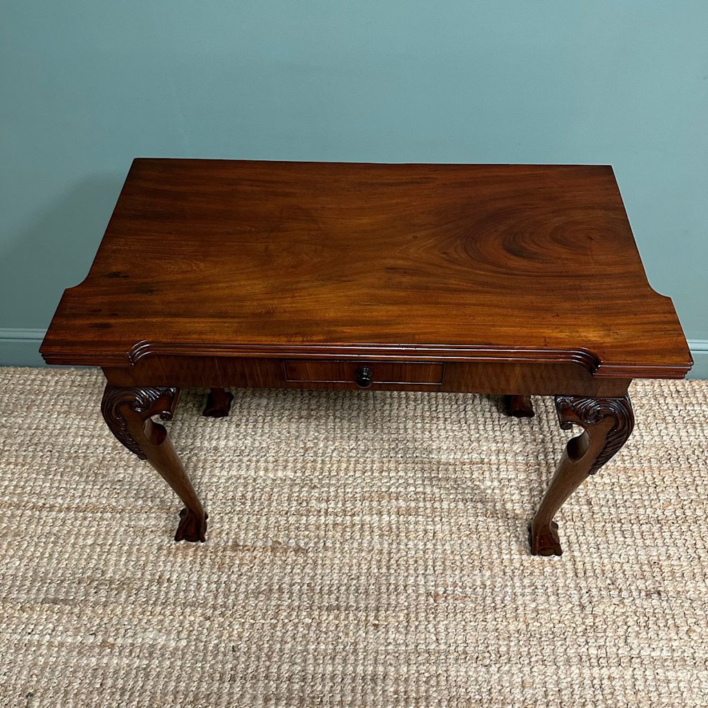 Superb Quality Antique Georgian Games Table / Tea Table - Antiques World